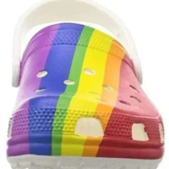 CROCS | Shoes | Crocs Rainbow Unisex Adult Clog Slip On Shoes | Poshmark